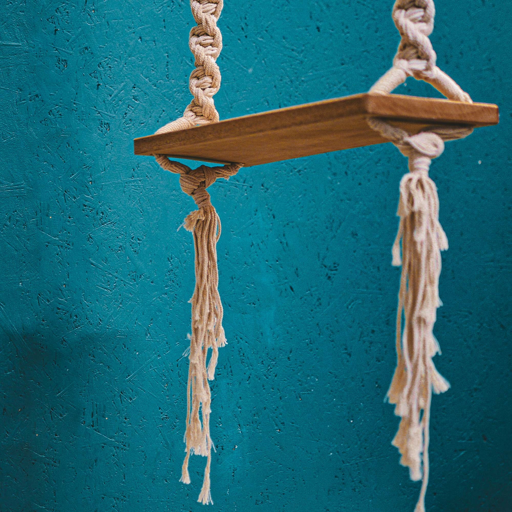 Macrame Boho Wood Swing - CrafterElena